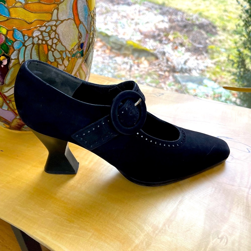 Vintage Karl Lagerfeld 1980 Mary Jane Spool Heel - Gem